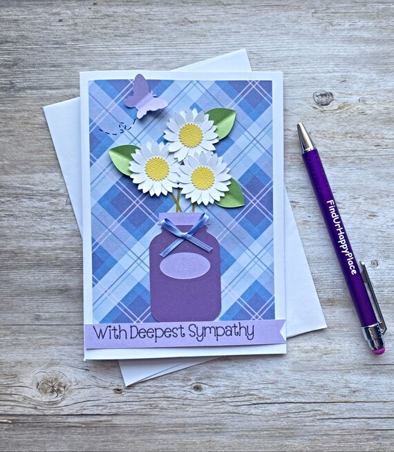 Sympathy Card Bereavement Card Anniversary of Death Card | Etsy