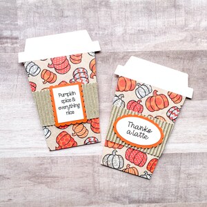 Coffee Cup Gift Card Holder, Halloween Teacher Gift, Fall Gift Card ...