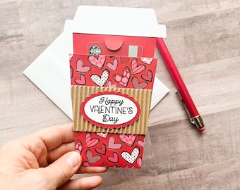 Happy Valentine's Day Gift Card Holder, Coffee Cup Gift Card Holder ...