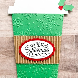 Merry Christmas Gift Card Holder, Coffee Gift Card Holder, Christmas ...