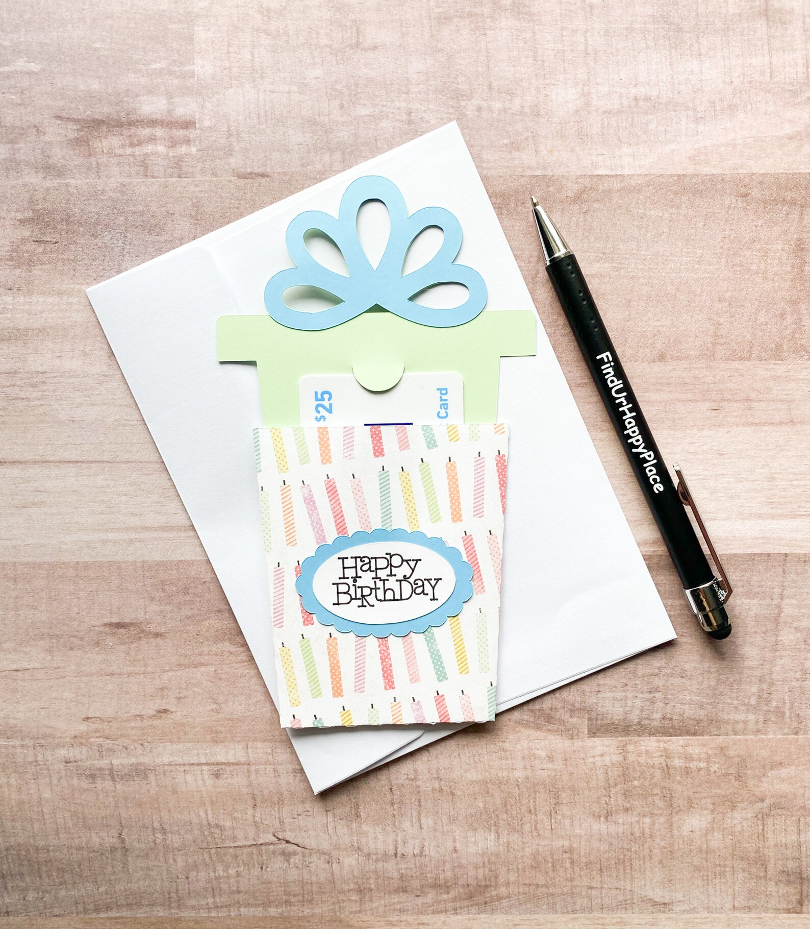 Gift Card Holder Birthday Happy Birthday Gift Card Holder - Etsy