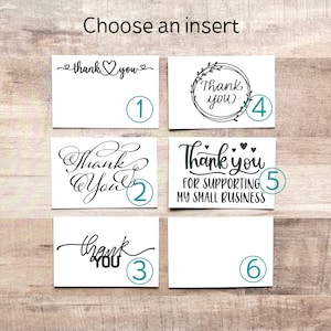 Mini Thank You Notes, Small Thank You Cards and Envelopes, Mini ...