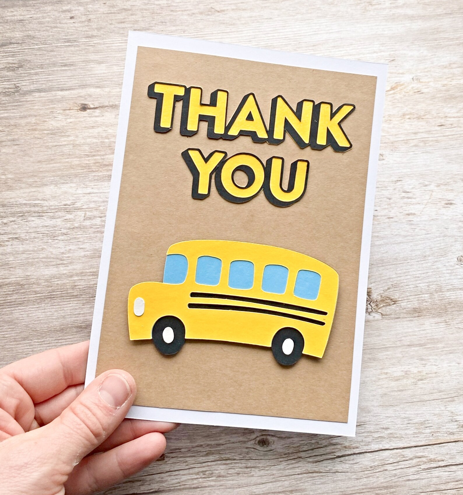 School Bus Driver Thank You Card End of Year Card for Bus - Etsy