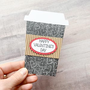Coffee Cup Gift Card Holder, Happy Valentines Day Gift Card Holder ...