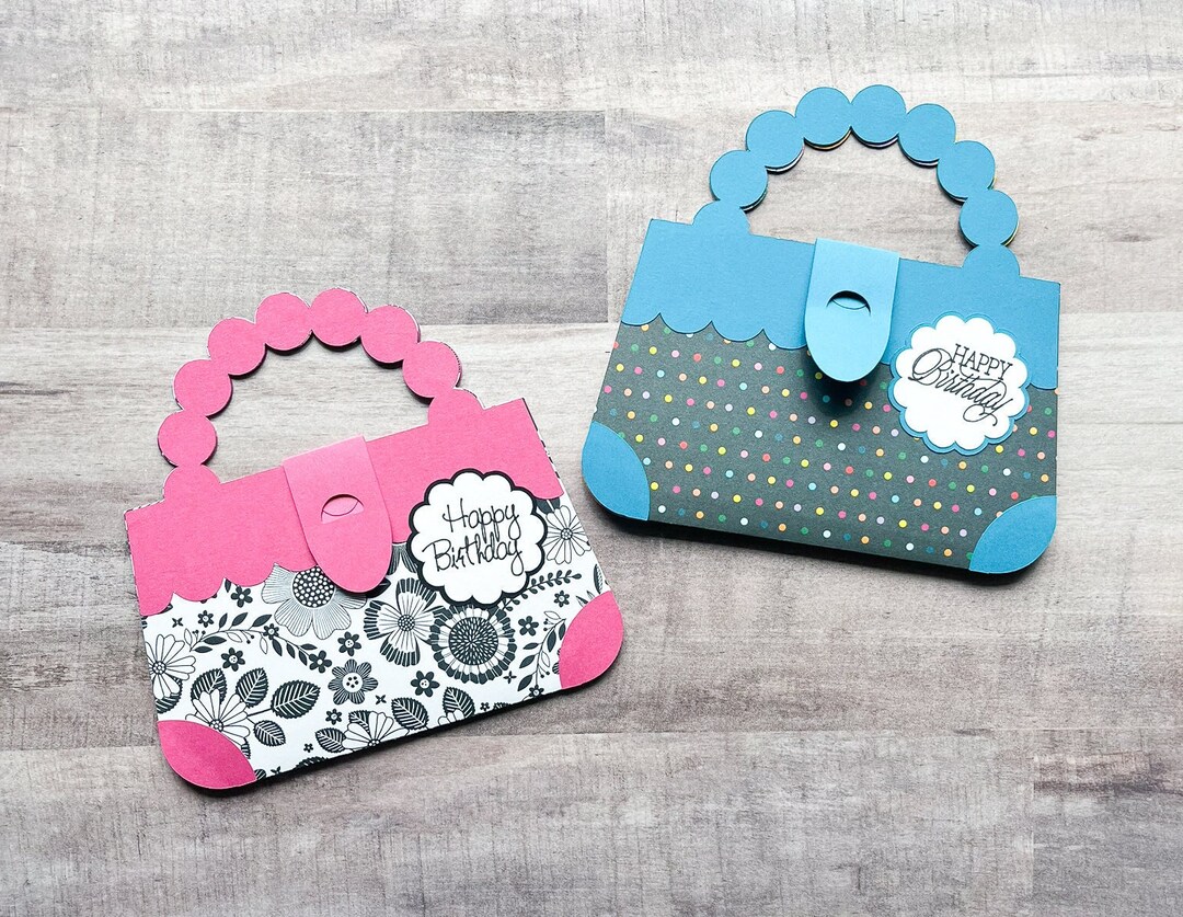 Birthday Gift Card Holder, Purse Giftcard Holder, Handbag Gift Card ...