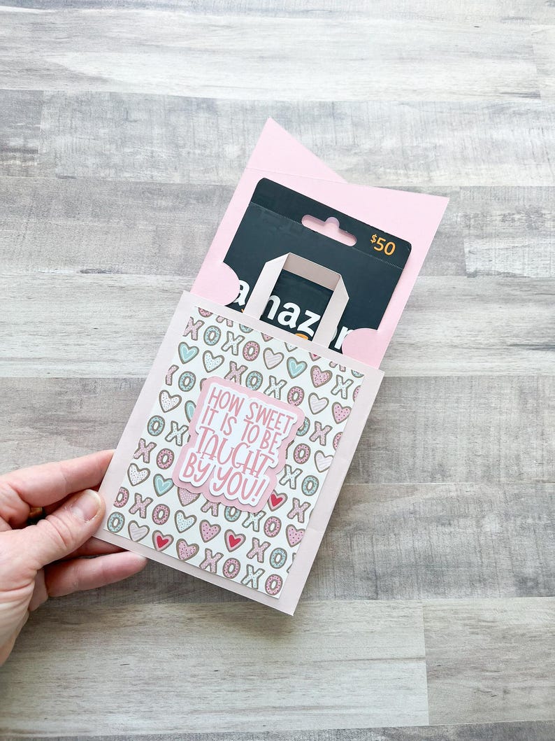 Extra Large Gift Card Holder, Teacher Gift, Valentines Gift Card ...