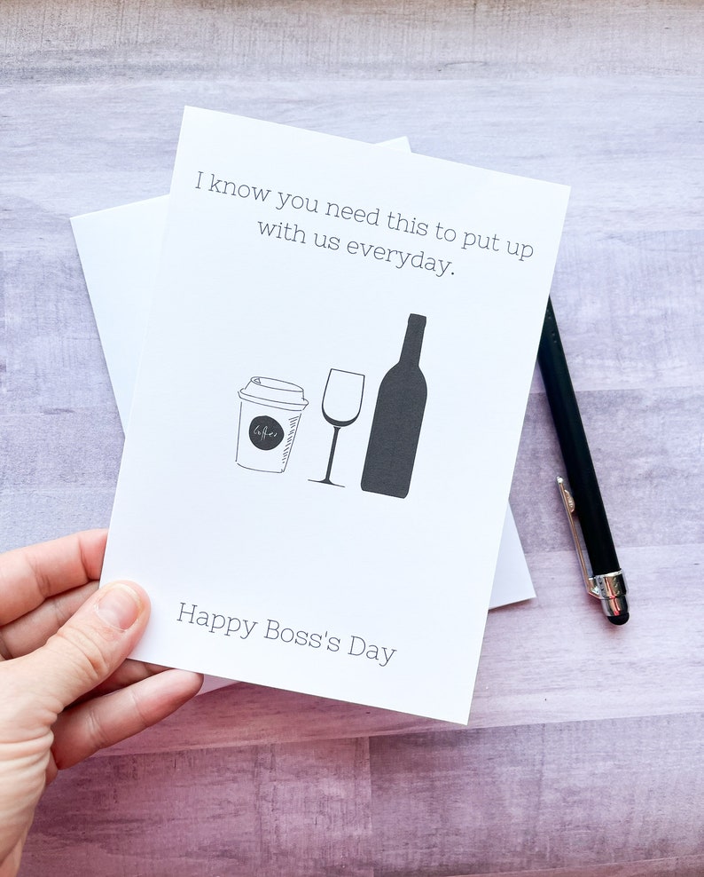 PRINTABLE Card for Boss's Day Funny Boss's Day Card - Etsy