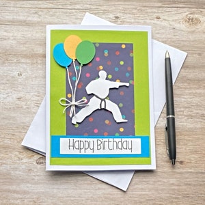 Karate Birthday Card Martial Arts Card TKD Birthday Card | Etsy