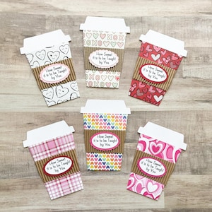 Teacher Valentine's Day Gift Card Holder, Coffee Cup Gift Card Holder ...