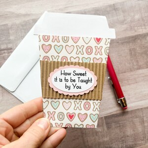 Happy Valentine's Day Gift Card Holder, Coffee Cup Gift Card Holder ...