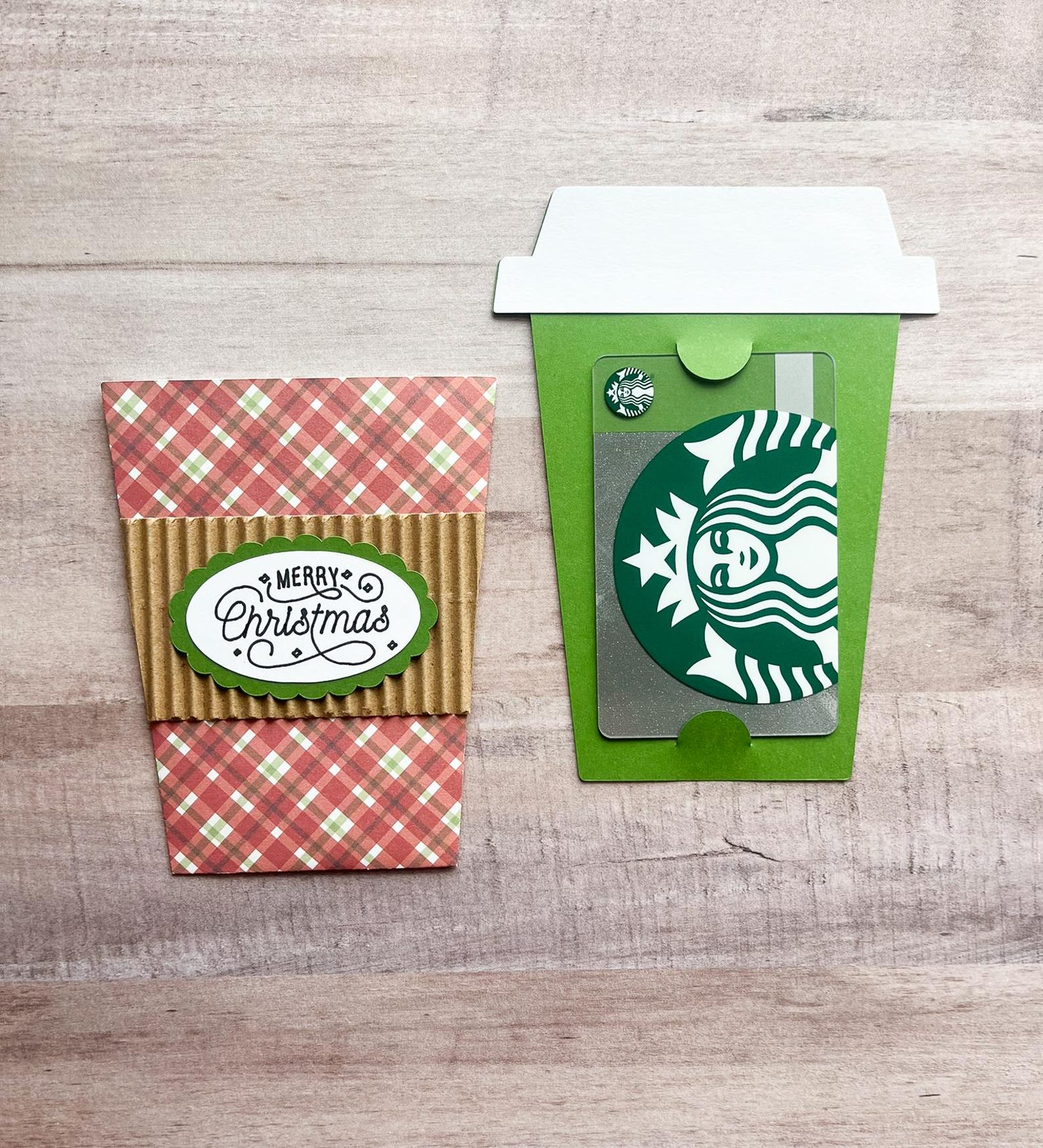 Christmas Gift Card Holder Set, Coffee Cup Gift Card Holders for the ...