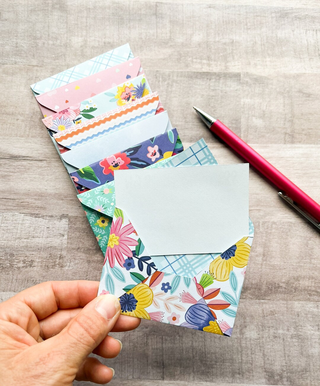 Mini Thank You Notes, Set of 8 Small Thank You Cards and Envelopes ...