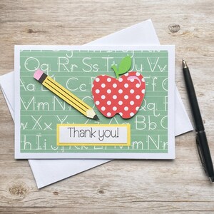 Teacher Thank You Card End of Year Teacher Card Teacher | Etsy