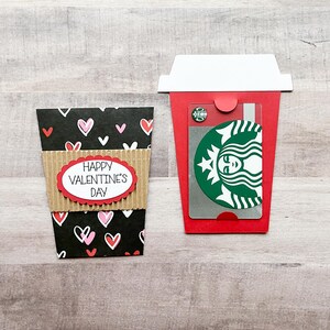 Coffee Cup Gift Card Holder, Happy Valentines Day Gift Card Holder ...