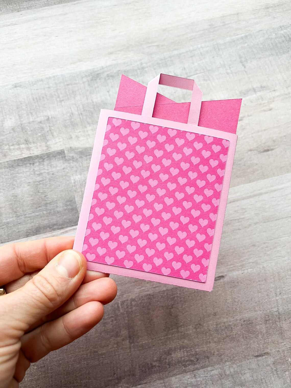 Valentine's Day Gift Card Holder, Shopping Bag Gift Card Holder ...