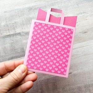 Valentine's Day Gift Card Holder, Shopping Bag Gift Card Holder ...