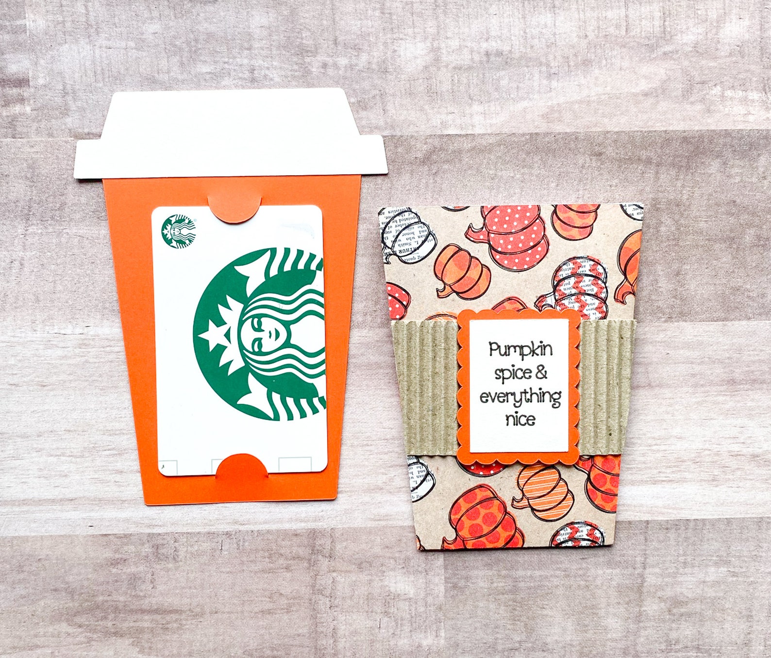 Coffee Cup Gift Card Holder Halloween Teacher Gift Fall Gift - Etsy