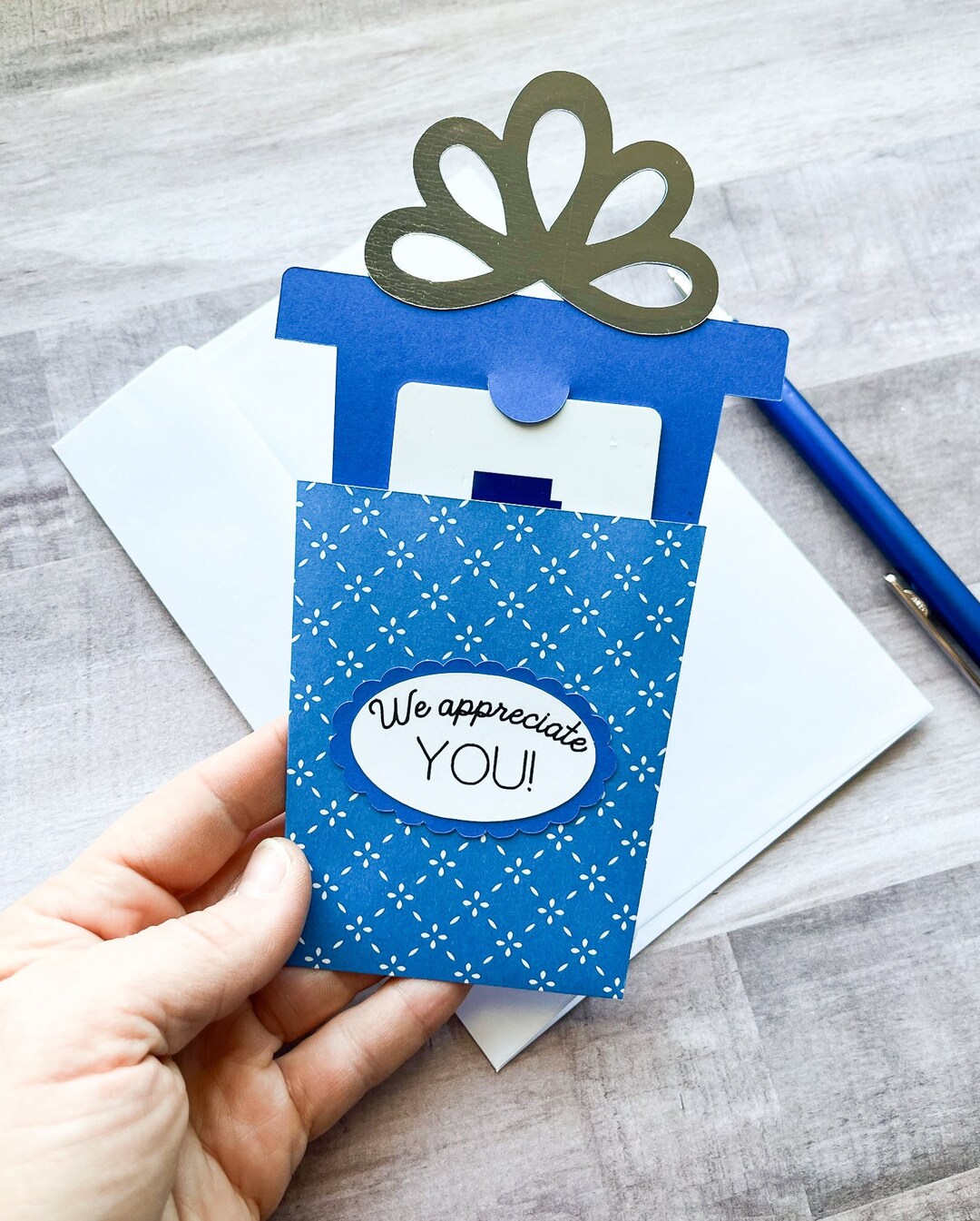 Boss Appreciation Gift Card Holder We Appreciate You Gift - Etsy
