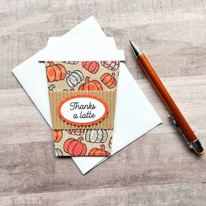 Coffee Gift Card Holder, Fall Thank You Gift, Halloween Gift Card ...