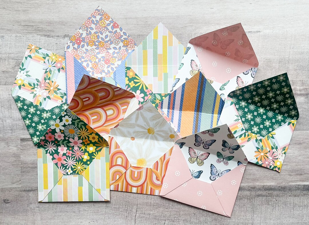 Mini Thank You Notes, Set of 10 Small Thank You Cards and Envelopes ...