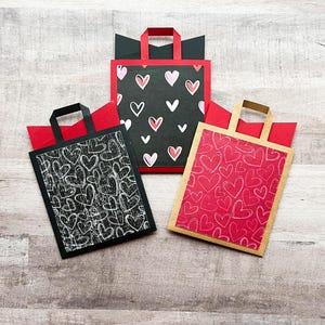 Valentine's Day Gift Card Holders, Shopping Bag Gift Card Holder, Heart ...