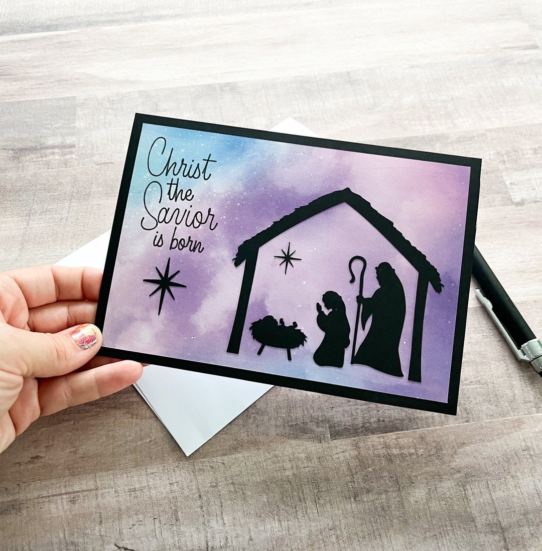 Religious Christmas Card, Merry Christmas Card, Christ the Savior is ...