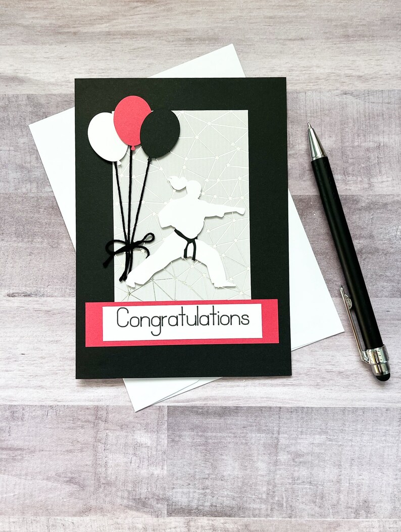 Taekwondo Congratulations Card Karate Card for Karate - Etsy