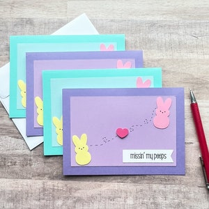 Missin My Peeps Easter Cards, Happy Easter Card Set, Funny Easter Cards ...