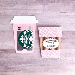 Coffee Cup Gift Card Holder Appreciate You A Latte Employee | Etsy