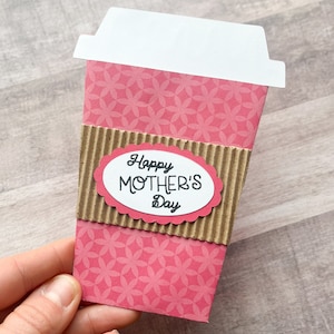 Mother's Day Gift Card Holder, Coffee Cup Gift Card Holder, Mother's ...
