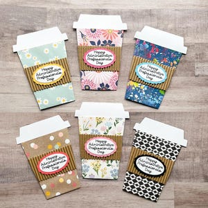 Administrative Professional Day Giftcard Holder, Coffee Cup Gift Card ...