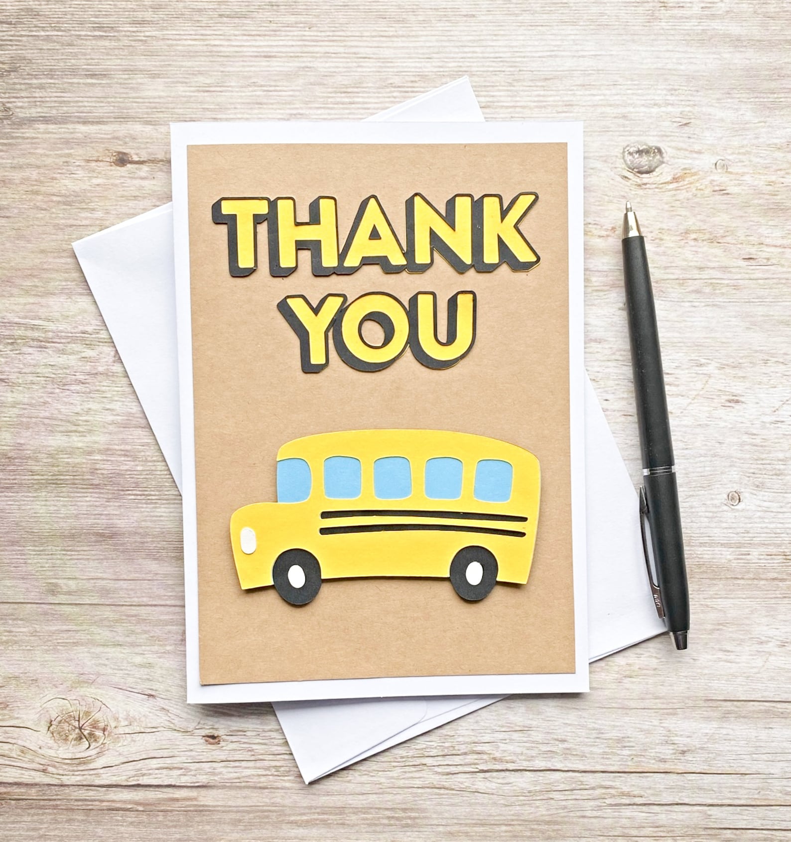 School Bus Driver Thank You Card End of Year Card for Bus - Etsy