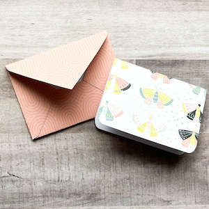 Set of 10 Mini Envelopes and Cards, Tiny Envelopes With Cards, Small ...