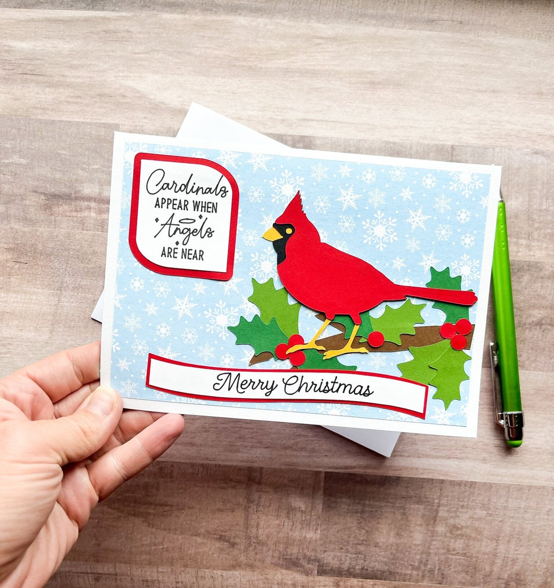 Cardinal Christmas Card, Christmas Card for Those Who Lost Someone ...