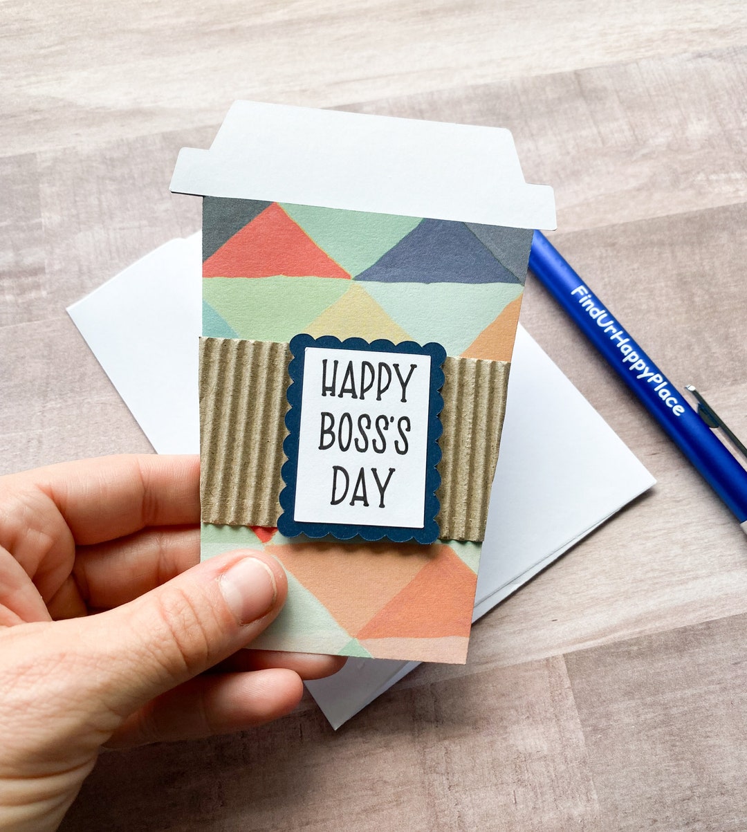 Happy Boss's Day Gift Card Holder, Coffee Cup Gift Card Holder, Bosses ...