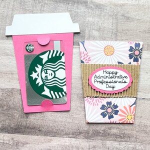 Administrative Professional Day Giftcard Holder, Coffee Cup Gift Card ...