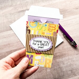 Teacher Gift Card Holder, Coffee Cup Gift Card Holder, Teacher ...