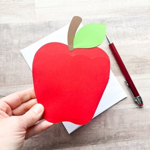 Apple Gift Card Holder, Teacher Gift Card Holder, Gift for Teacher ...
