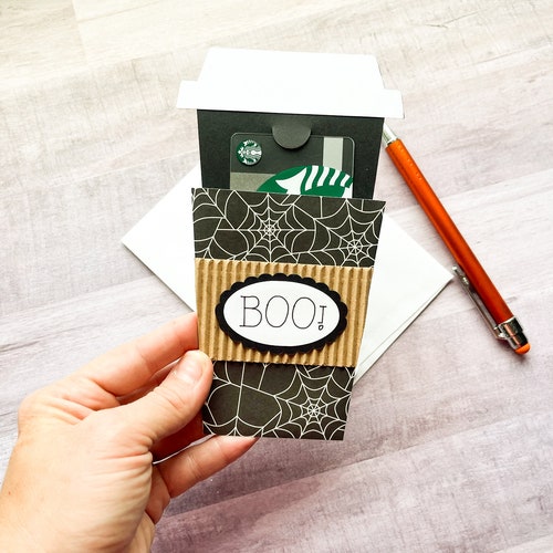 Halloween Gift Card Holder for Coffee Printable Teacher - Etsy