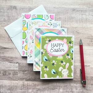 Easter Cards, Set of 4 Easter Cards, Bulk Easter Cards, Pack of Easter ...