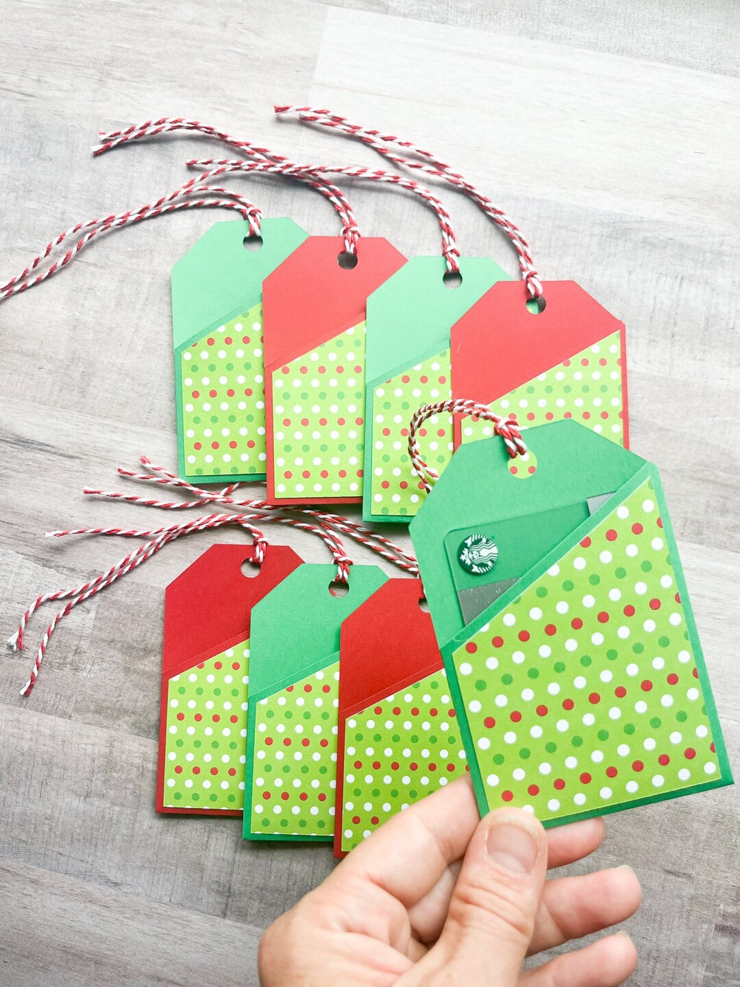 Christmas Gift Tag Gift Card Holder, Holiday Tag Holds Gift Card ...