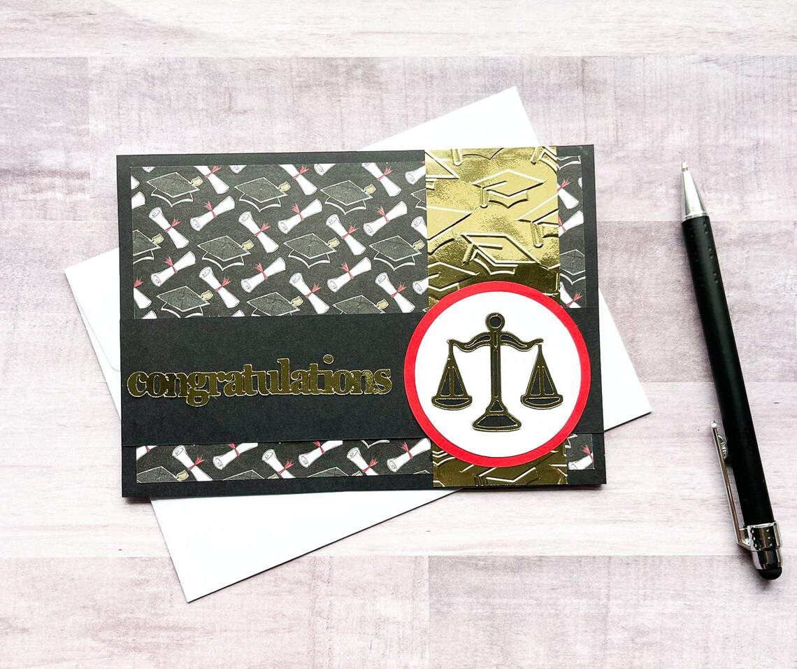 Law School Graduation Card Congratulations Card for Lawyer - Etsy