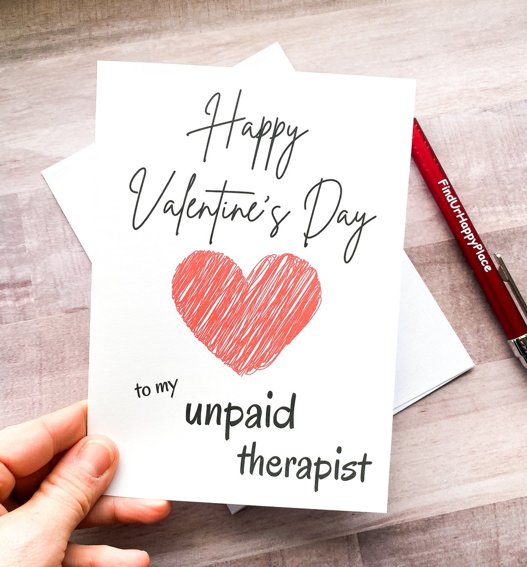 Funny Valentine's Day Card, Valentine for Best Friend, Unpaid Therapist ...