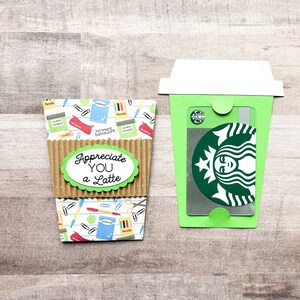 Teacher Gift Card Holder Coffee Cup Gift Card Holder Teacher - Etsy