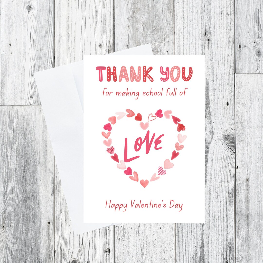 Valentine's Day Card for Teacher, Valentine for Paraprofessional ...