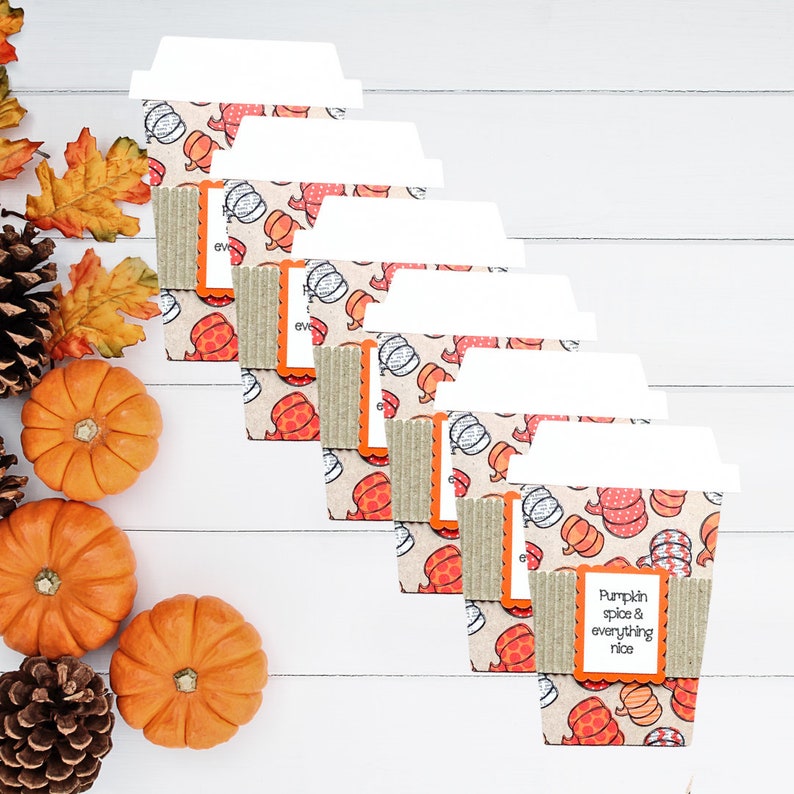 Coffee Cup Gift Card Holder, Halloween Teacher Gift, Fall Gift Card ...