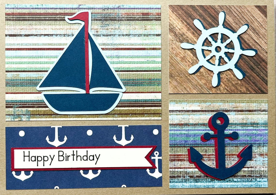 Sailing Birthday Card Boating Birthday Card Happy Birthday - Etsy