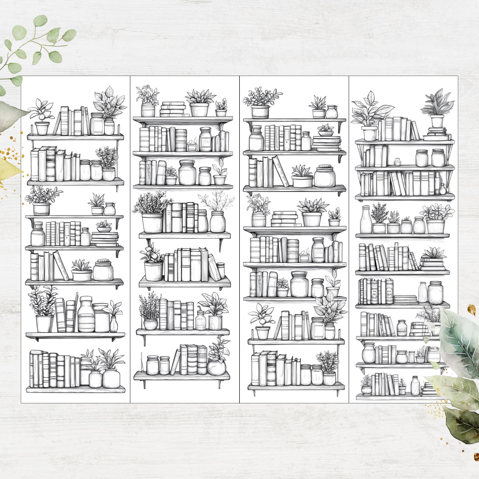 Printable Book Tracker Bookmark: Color Your Own Reading List (instant ...
