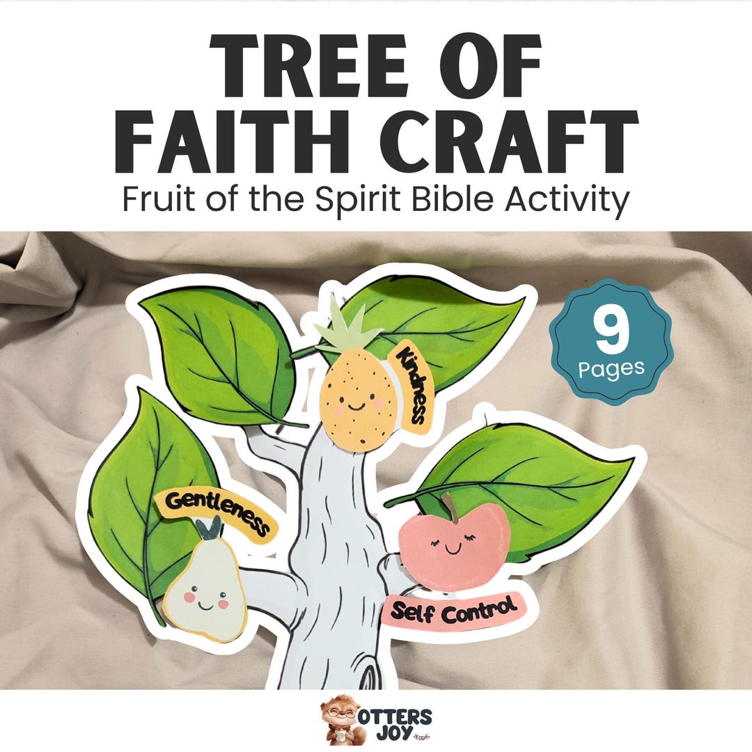 Fruit of the Spirit Tree Craft: Bible Activity (PDF Printable) - Etsy