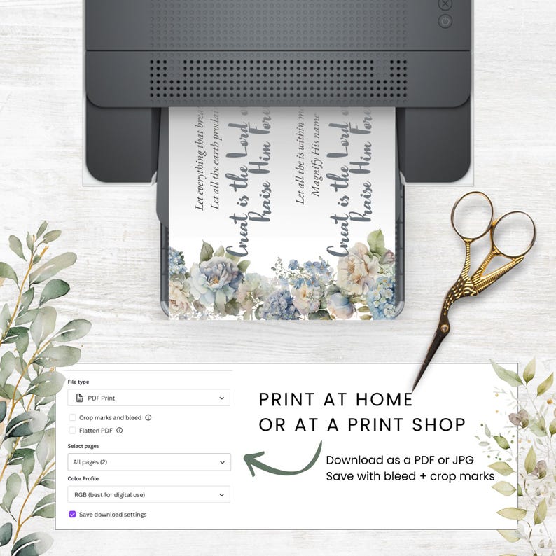 Editable Floral Prayer Request Cards: Christian Printable Templates ...
